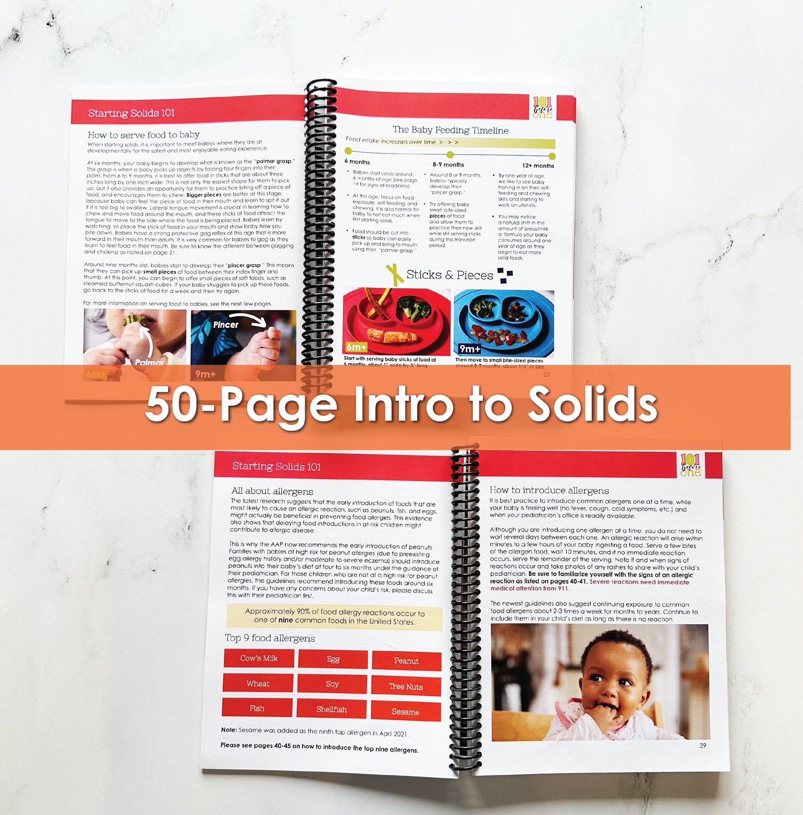 Baby-led Weaning Printed Guide & 101 Food Checklist From 101 Before One ...