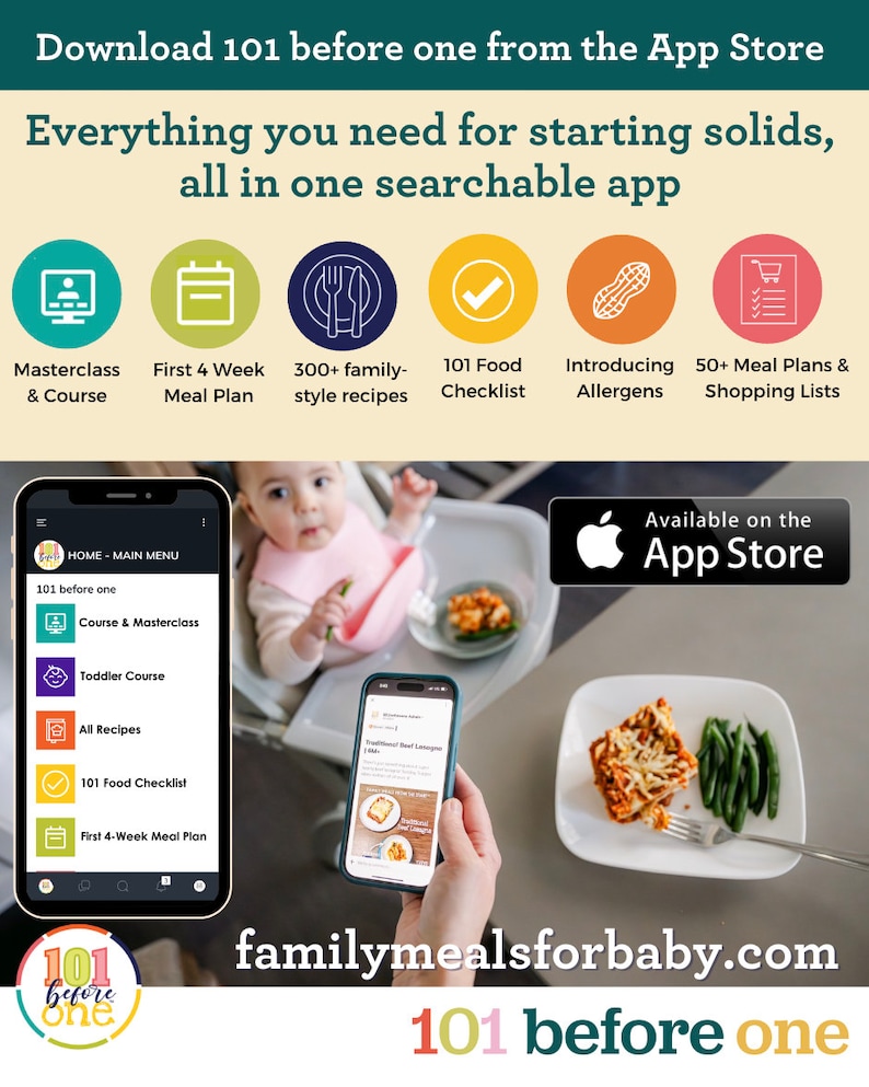 101 Food Checklist PDF Download for Baby Led Weaning From 101 Before ...