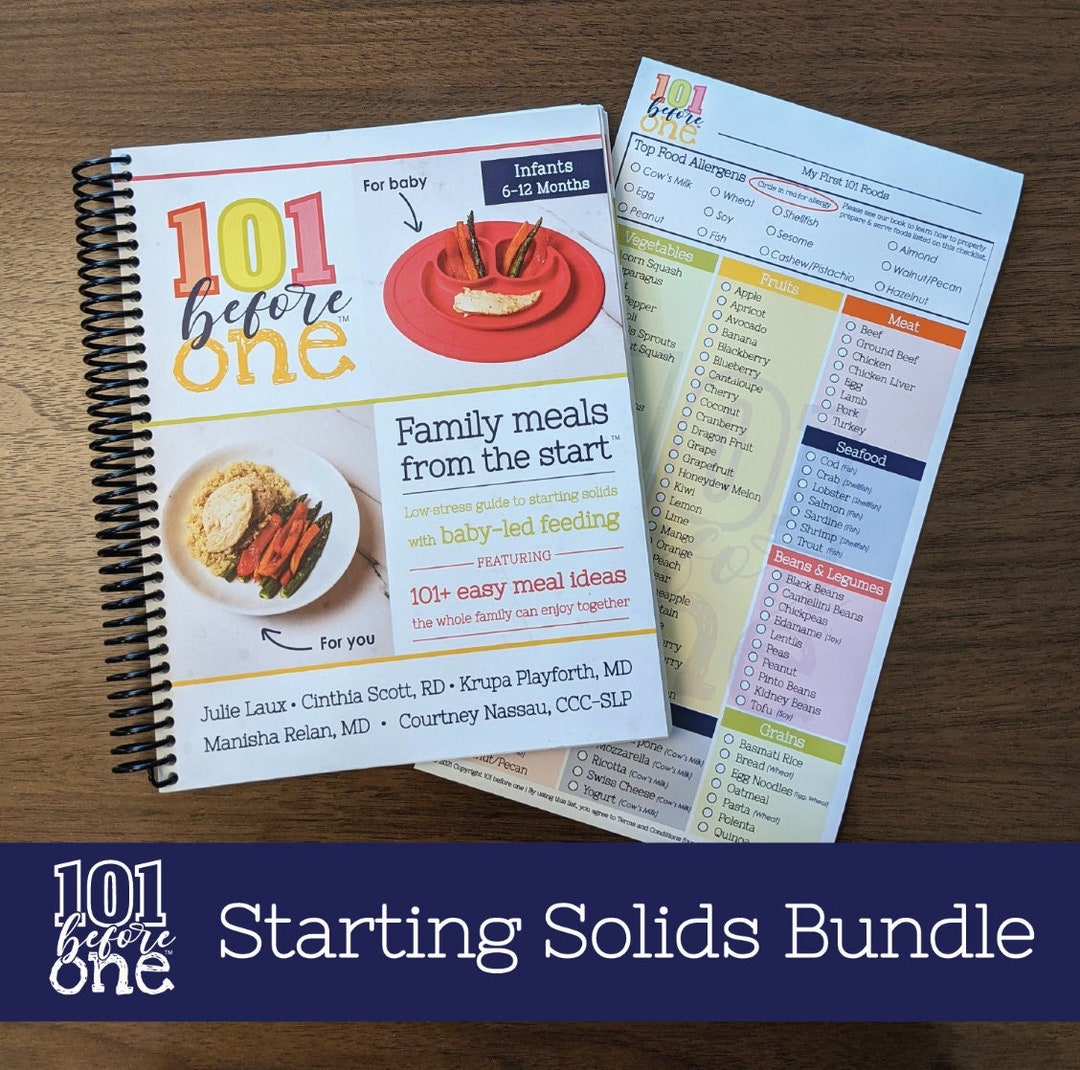 Baby-led Weaning Printed Guide & 101 Food Checklist From 101 Before One ...