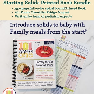 Baby-led Weaning Printed Guide & 101 Food Checklist From 101 Before One ...