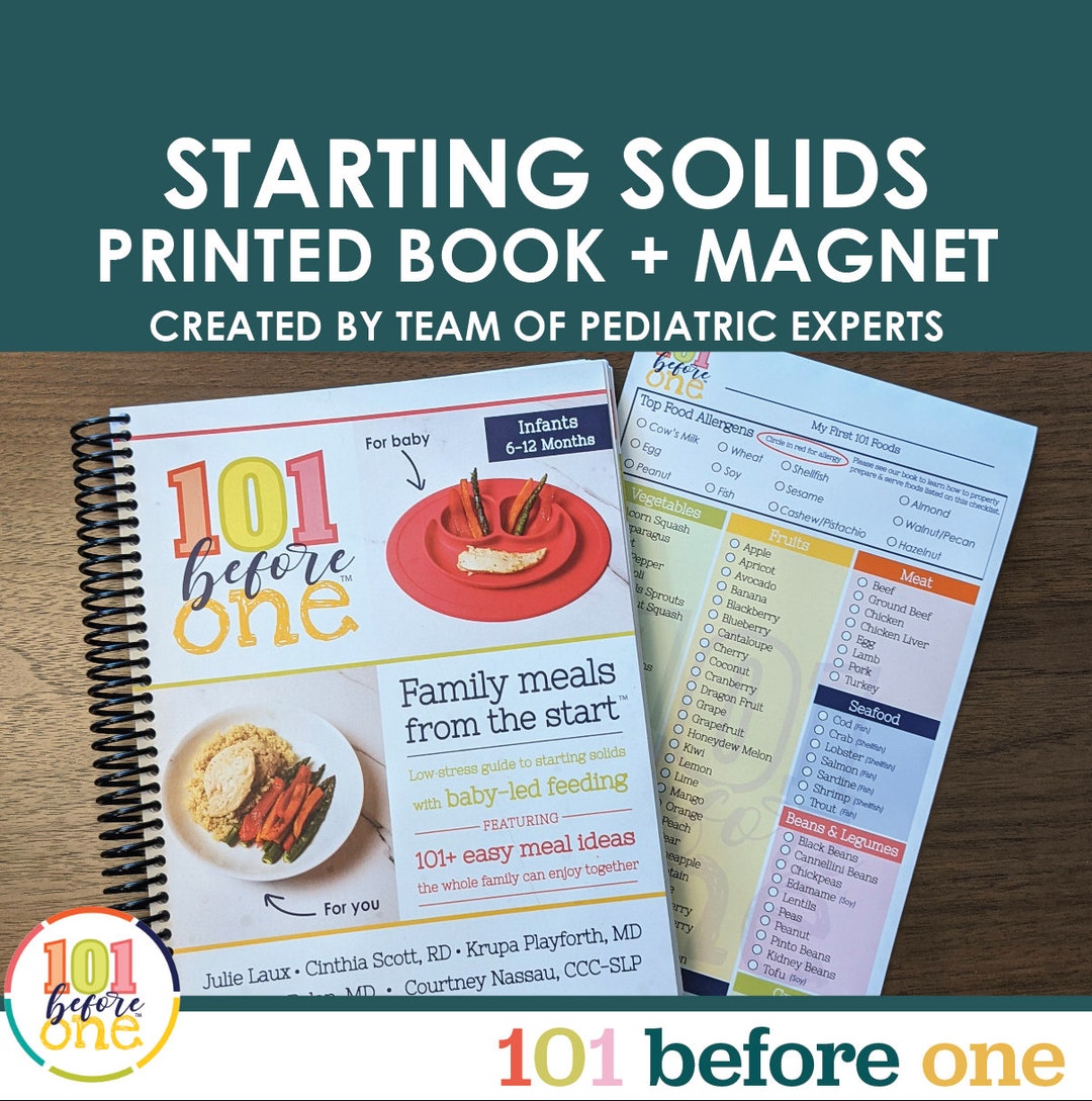 Baby-led Weaning Printed Guide & 101 Food Checklist From 101 Before One ...