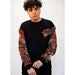 VG STREET Special Urban Design Embossed Sleeves Detail Streetwear Long ...