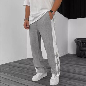 Streeetwear Sweatpants - Unisex Star Sweatpants, Black Star Sweatpants ...