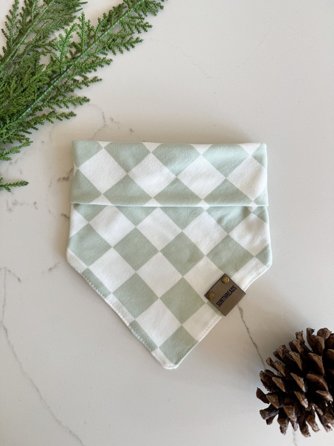 Checkerboard Dog Bandana - Etsy