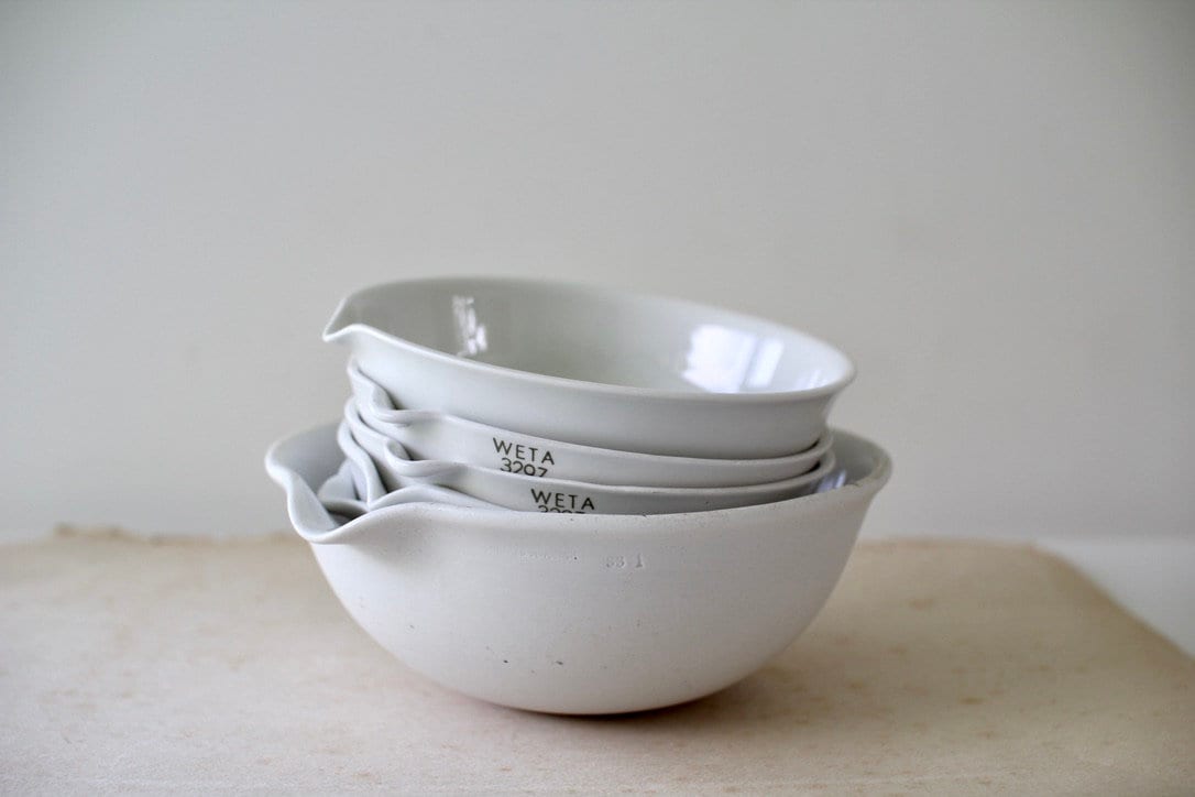 Set of 6 Vintage German Laboratory Porcelain Bowls ,evaporating Dishes ...