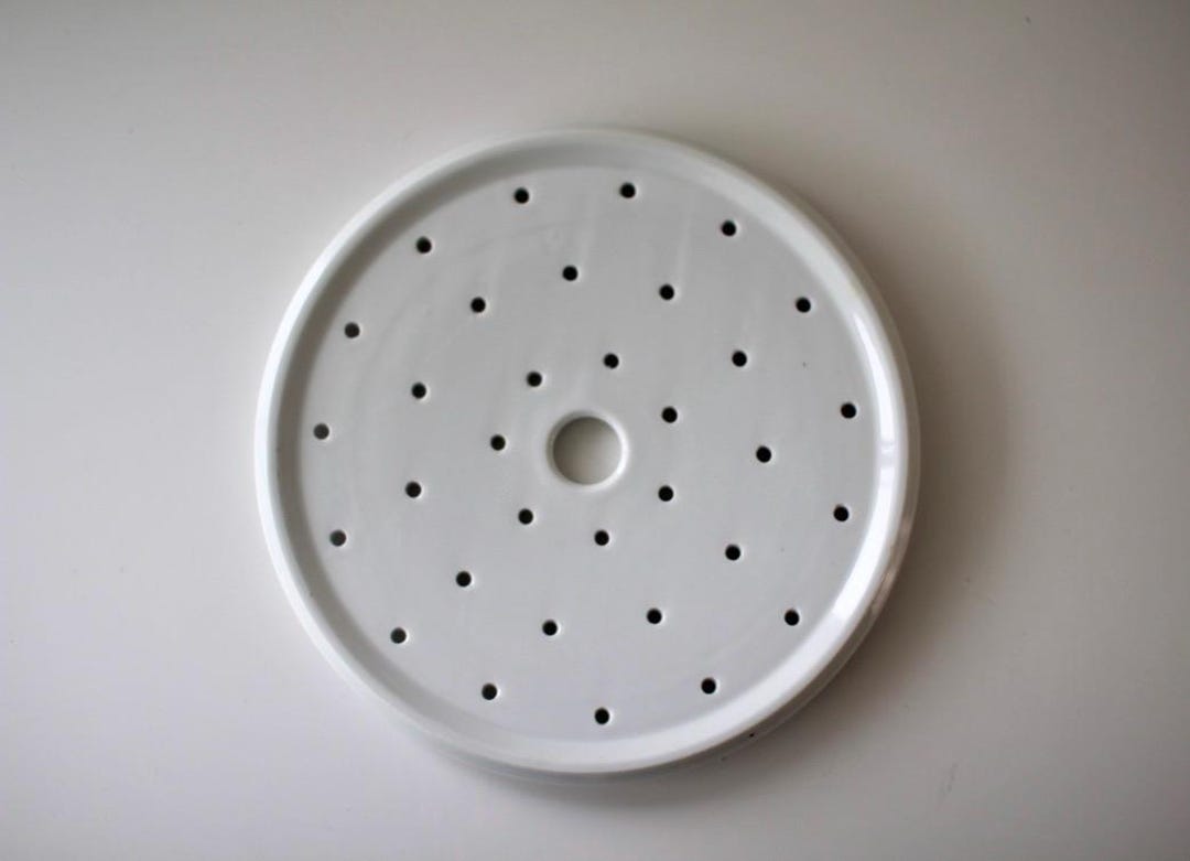 Vintage White Ironstone Drainer, Ironstone Trivet, Ironstone Strainer ...