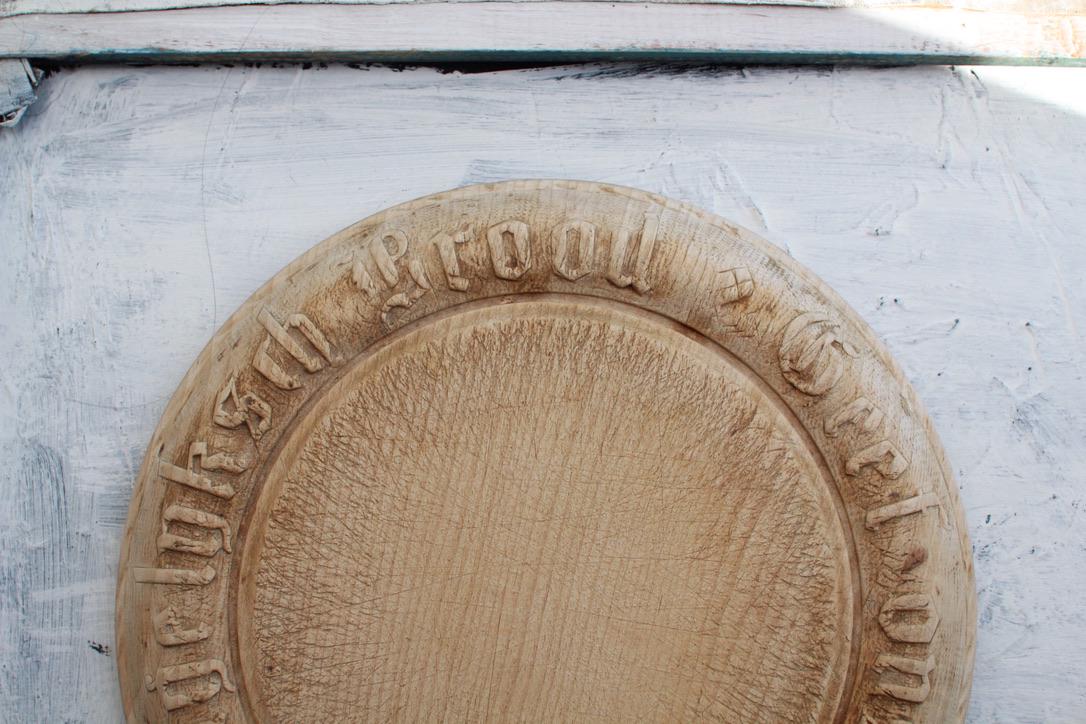 Antique Wood Breadboard, Antique Round Craved Cutting Boards,vintage ...