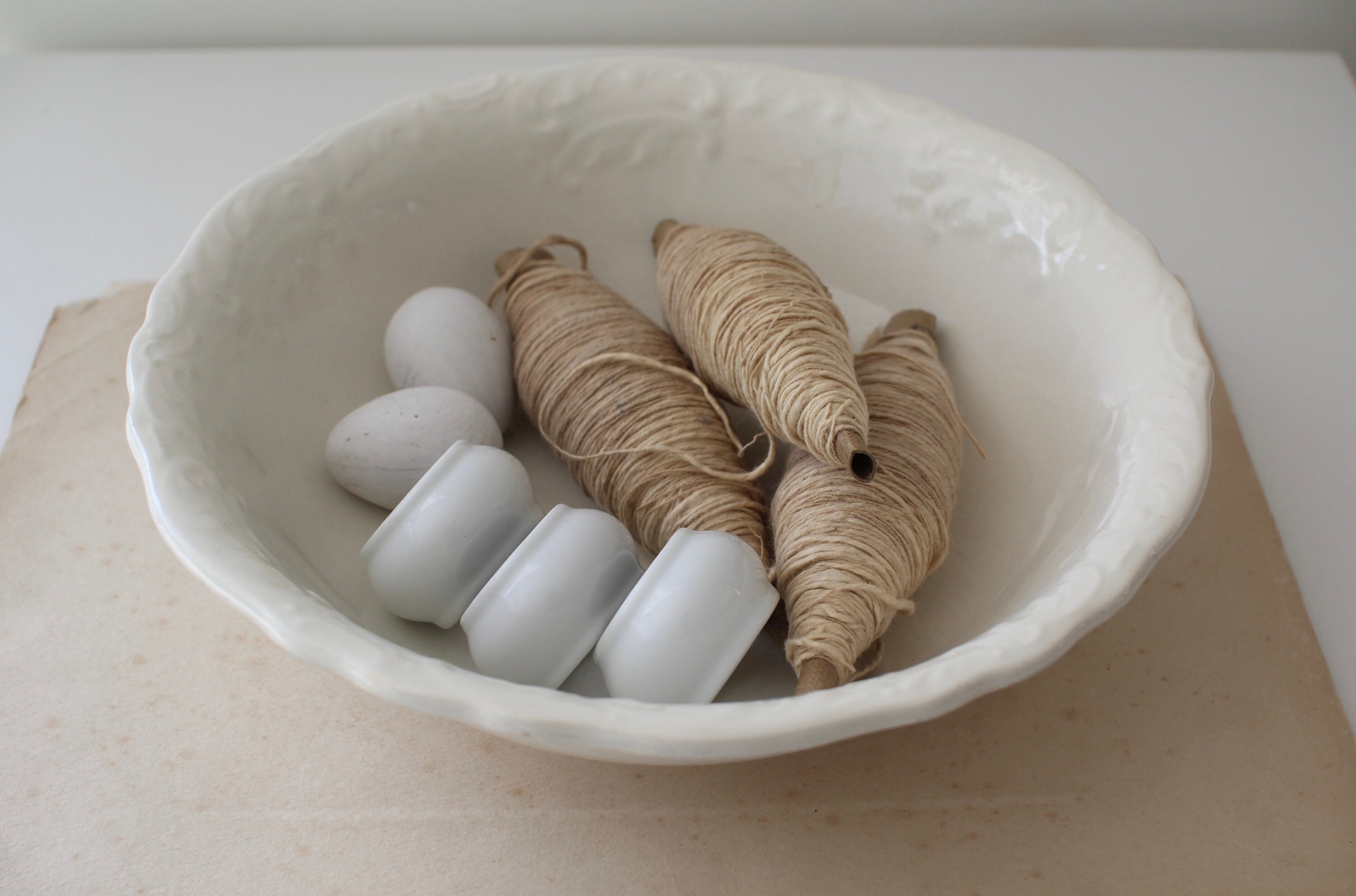 Antique Dutch Ironstone Floral Pattern Serving Bowls / Petrus Regout ...