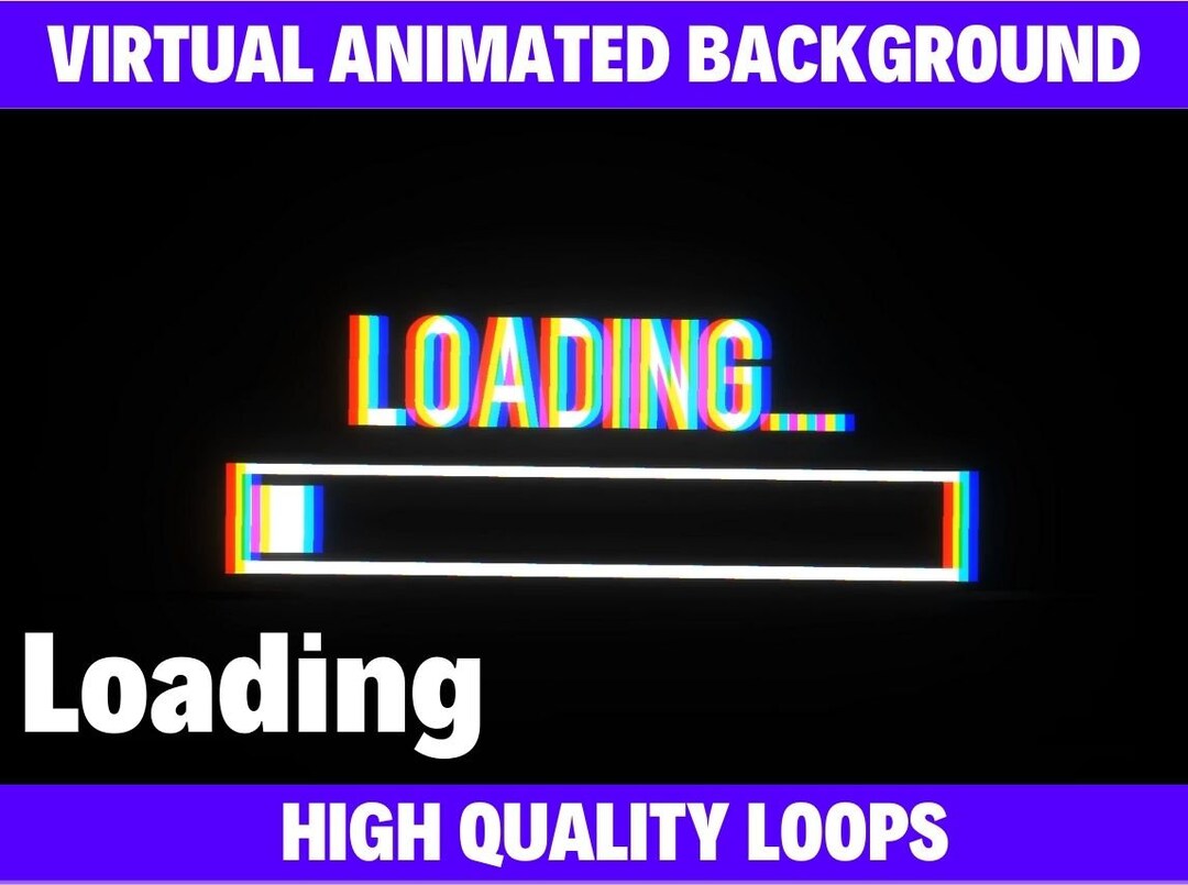 ANIMATED VIRTUAL BACKGROUND Loading Loading Loop Background - Etsy ...