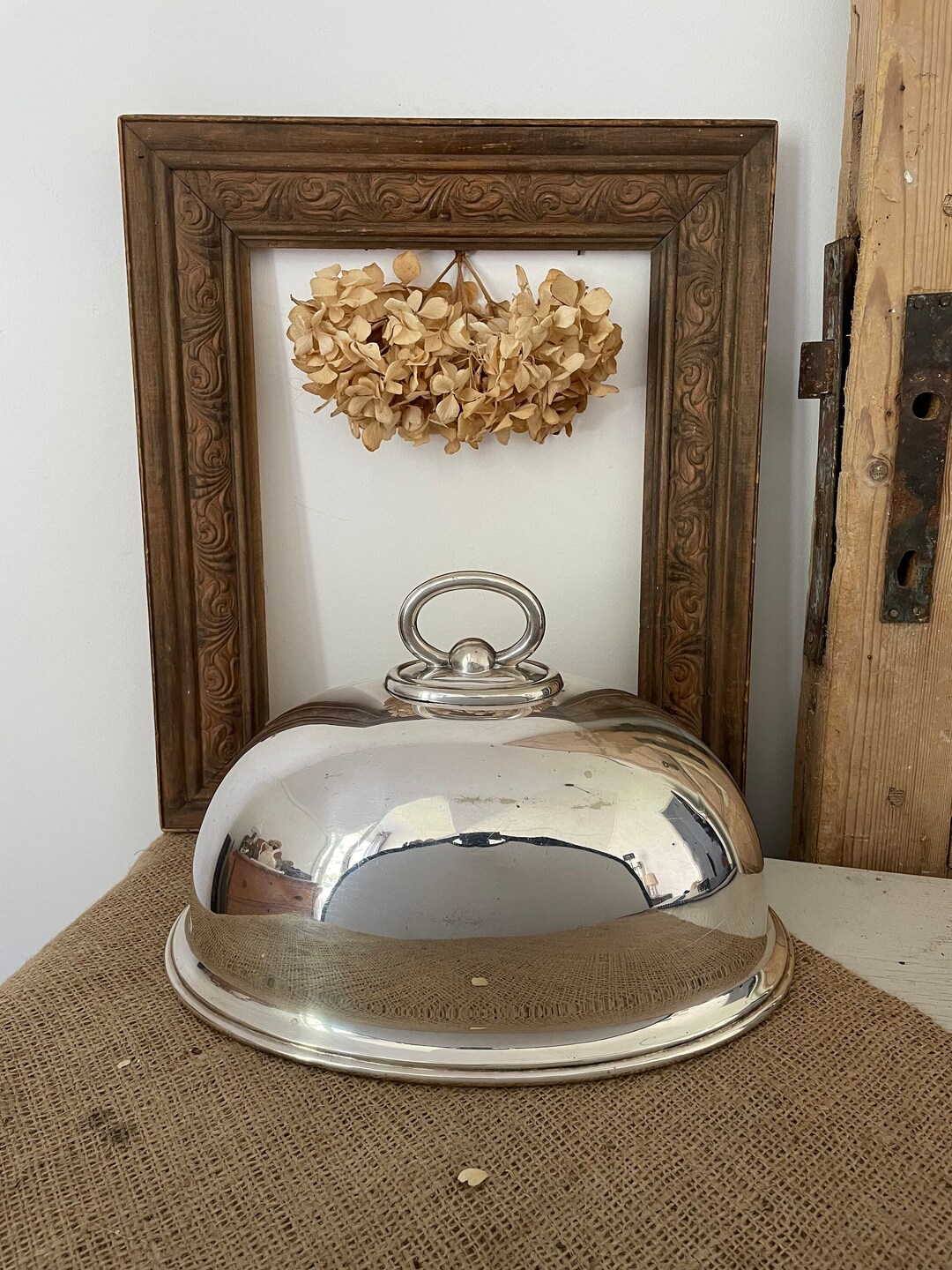 Antique Silverplate Food Cloche / Meat Dome walker & Hall, Sheffield ...
