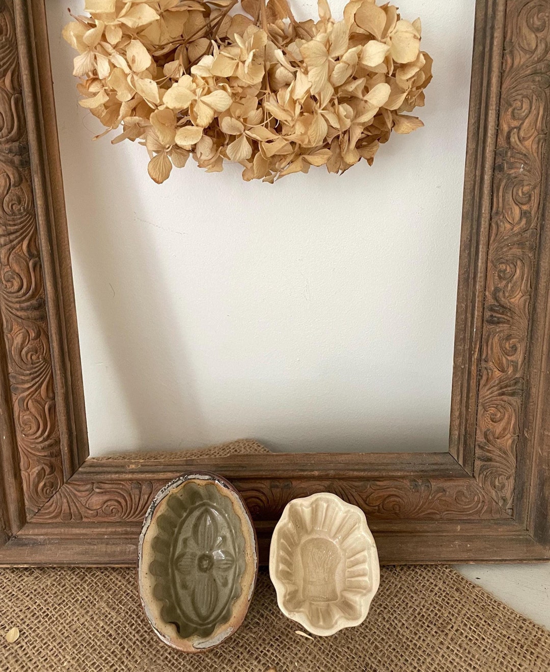 Vintage Porcelain / Ironstone Jelly Mould Pair (19thc Patissiere's ...