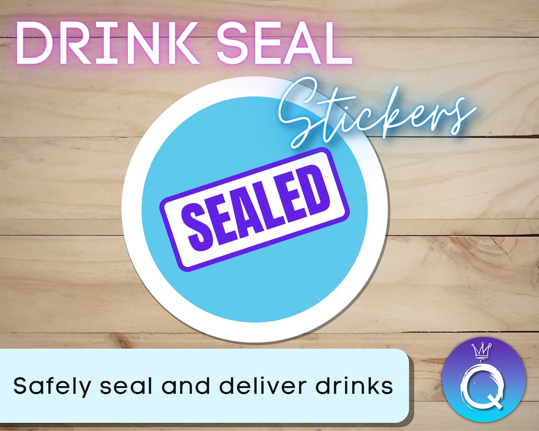 Drink Seal Stickers for Gig Workers | Beverage Stickers | Drivers for ...