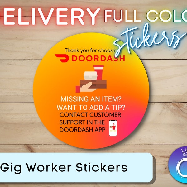 Doordash Labels - Etsy