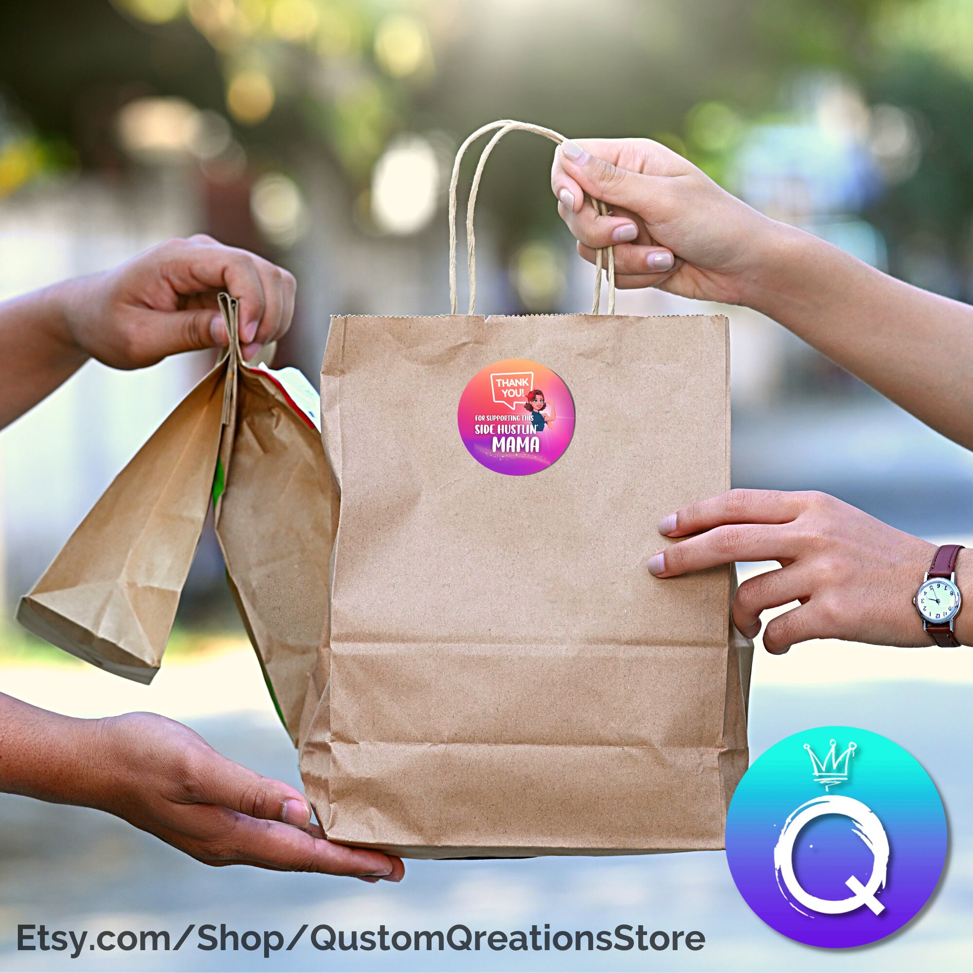 Thank You Stickers for Gig Workers, Small Business, Side Hustle ...