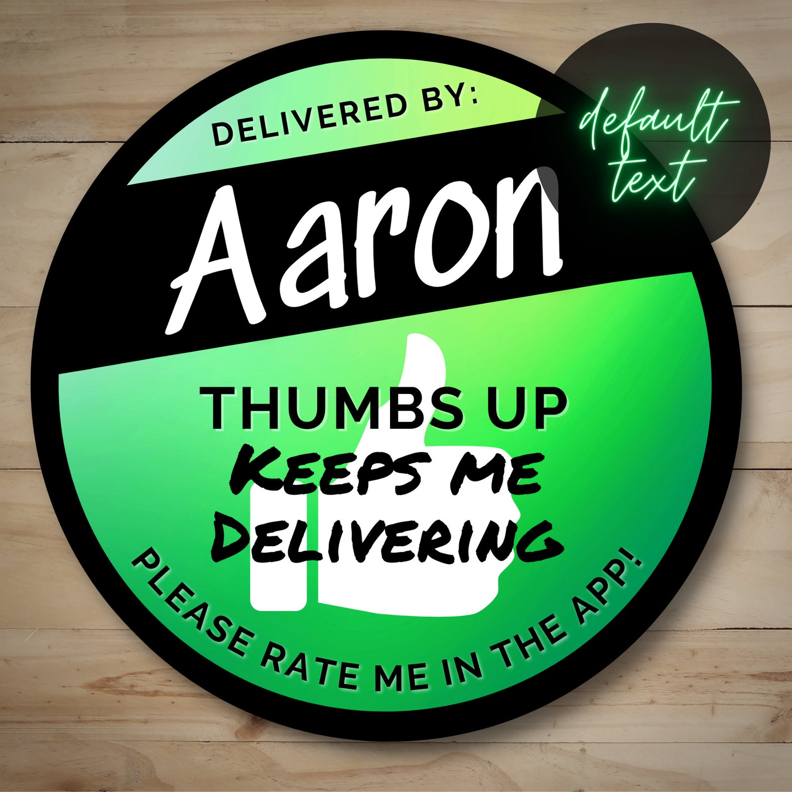 Uber Eats Delivery Stickers for Gig Workers & Independent - Etsy