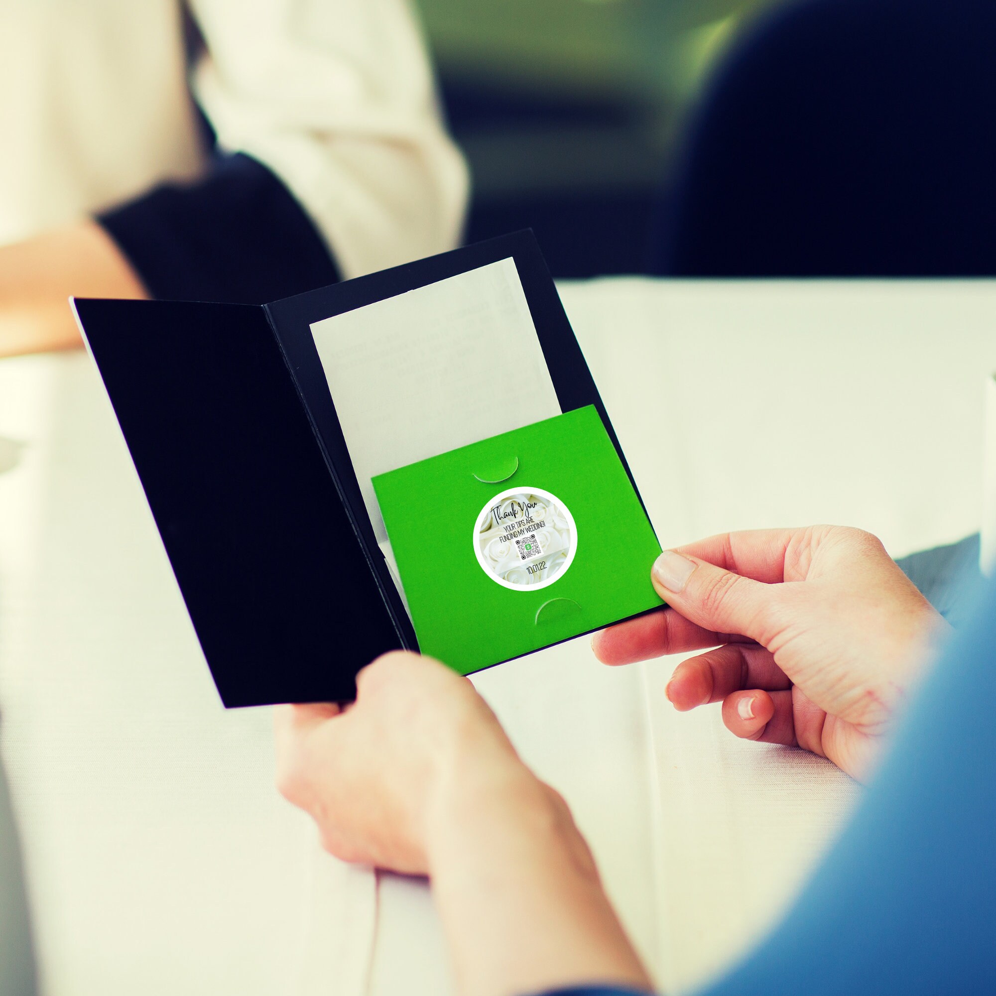 QR Code Tip Wedding Stickers Get Tips Sent Directly to Your - Etsy