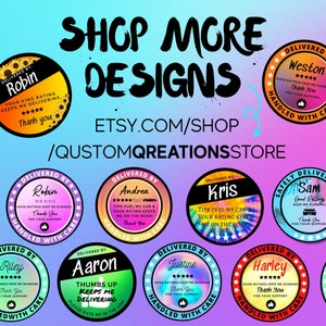 Thank You Stickers for Gig Workers, Small Business, Side Hustle ...