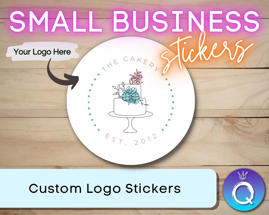 Small Business Logo Stickers, Custom Logo Stickers, Small Business ...