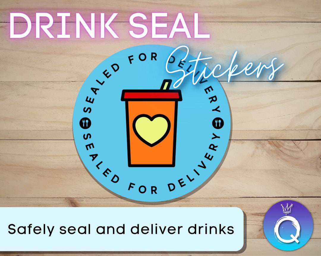Drink Seal Stickers for Independent Contractor Beverage Stickers ...