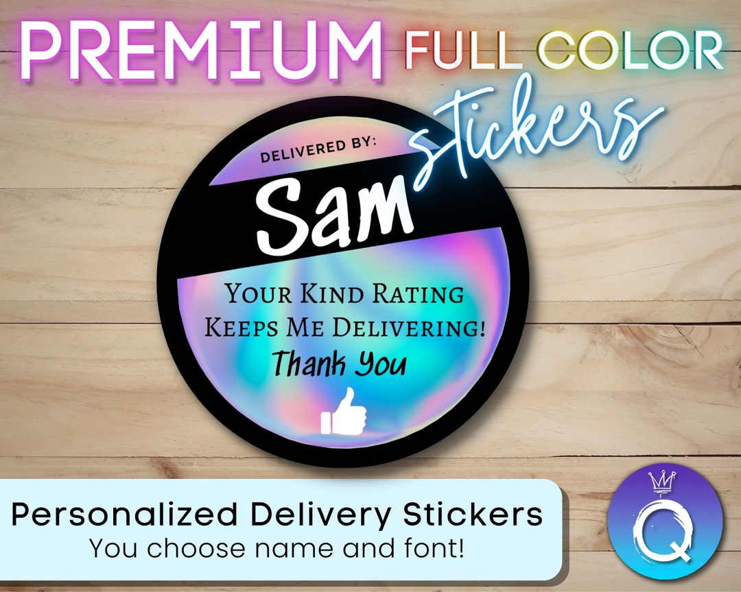 New! Delivery Stickers for Gig Workers, Delivery Drivers, Custom ...