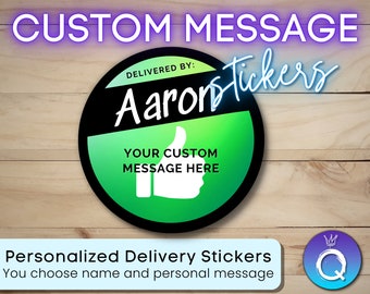 Personalized Uber Eats Labels Delivery Bag Shaped Stickers - Etsy