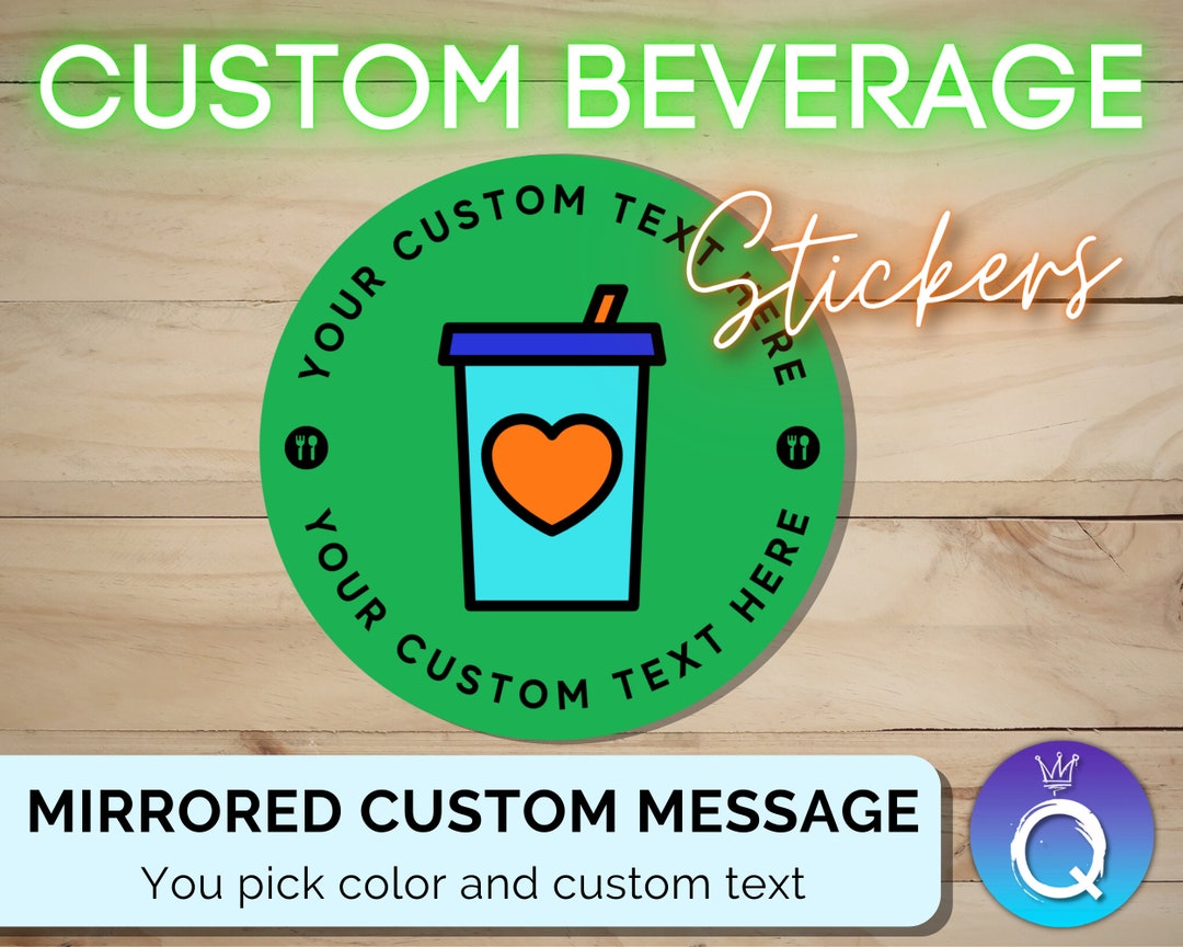 Custom Beverage Stickers for Independent Contractor & Gig Workers ...