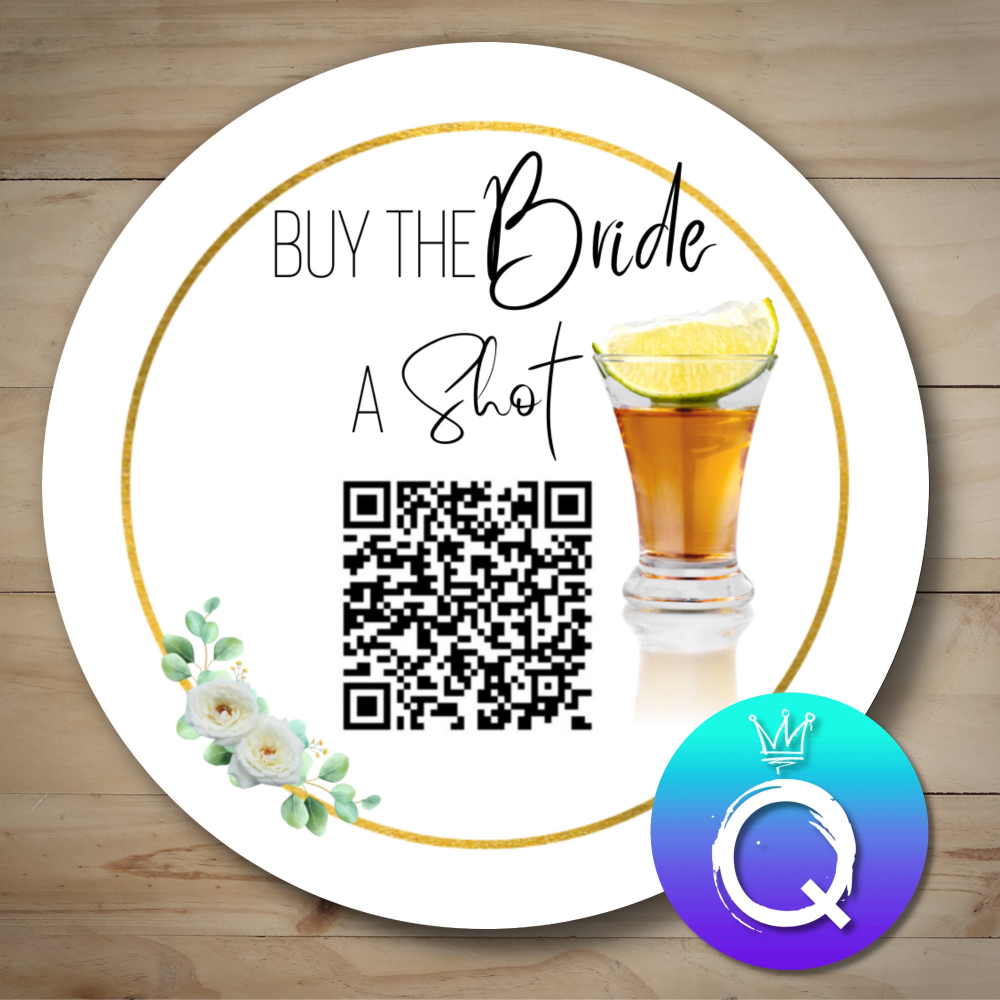 QR Code Tip Wedding Stickers | Get Tips Sent Directly to Your Account ...