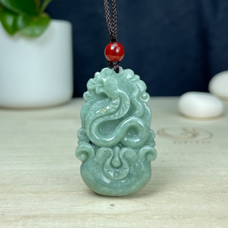 Jade Zodiac Snake Charms - Etsy UK