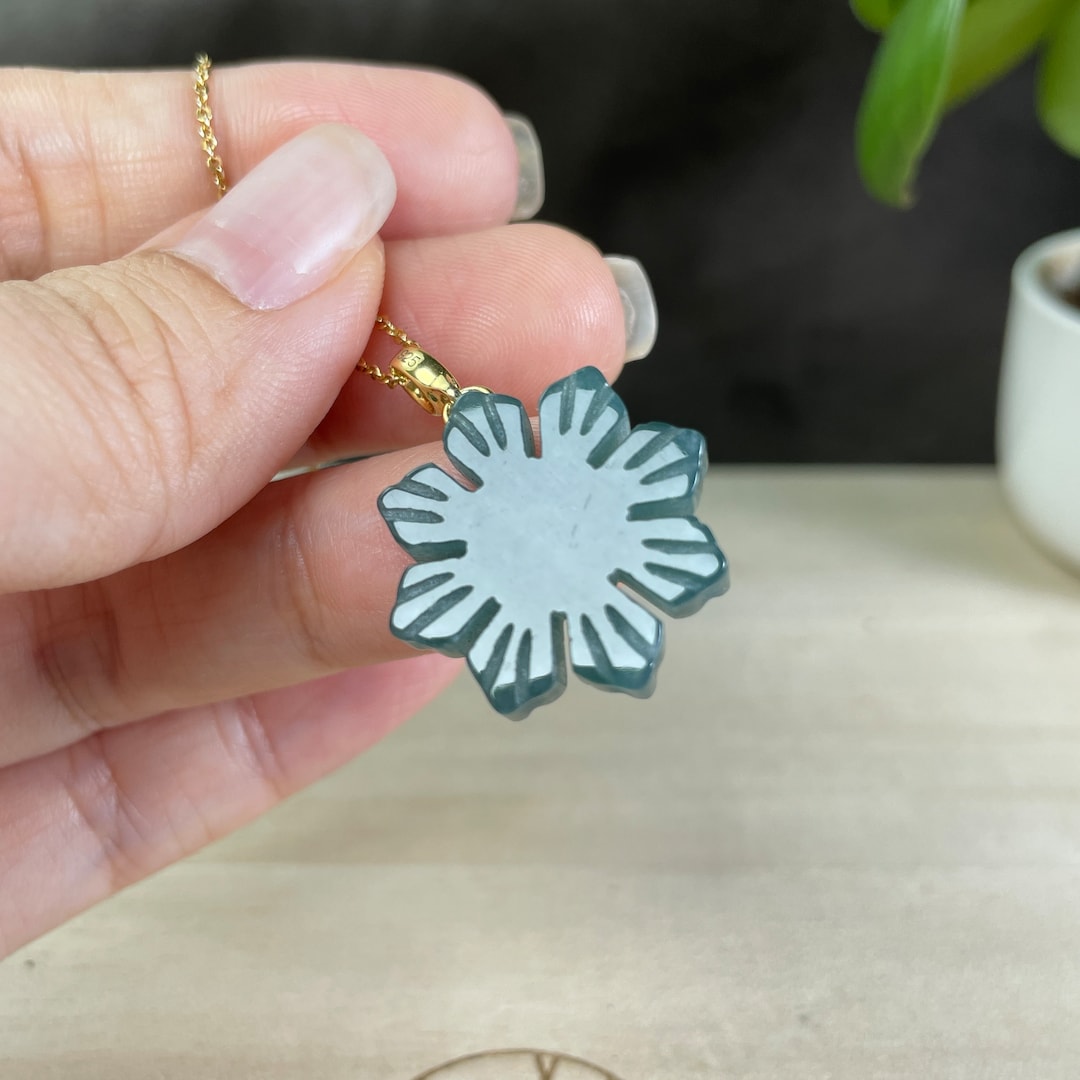 Icy Green Jade Filipino Sun Necklace, Philippines Sun Pendant Jewelry ...
