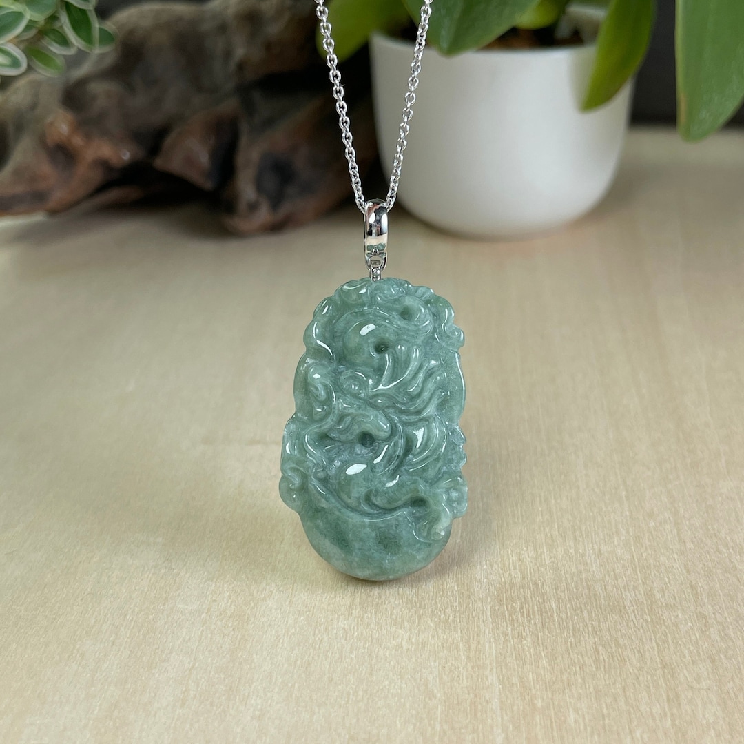 Year of the Dragon 2024 Pendant, Jade Dragon Pendant Necklace, Chinese ...