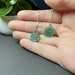 Authentic Icy Green Jade Rose Earrings, Handcrafted Flower Blossom ...
