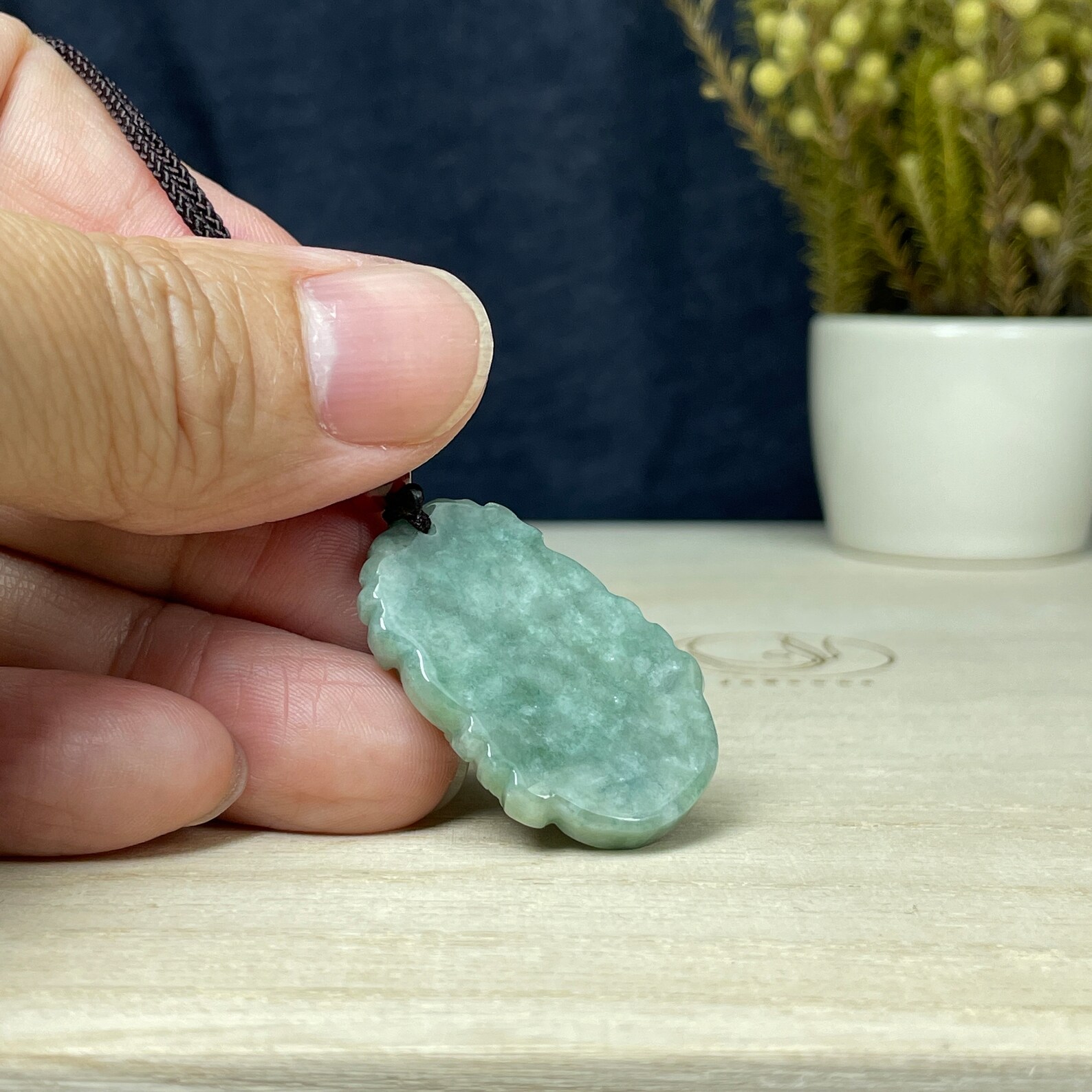 Real Green Jade Rabbit Necklace, Chinese Zodiac Year of Hare Bunny ...