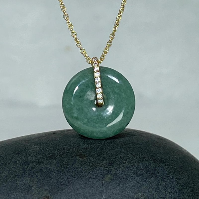 Jadeite Buckle Pendant - Etsy UK