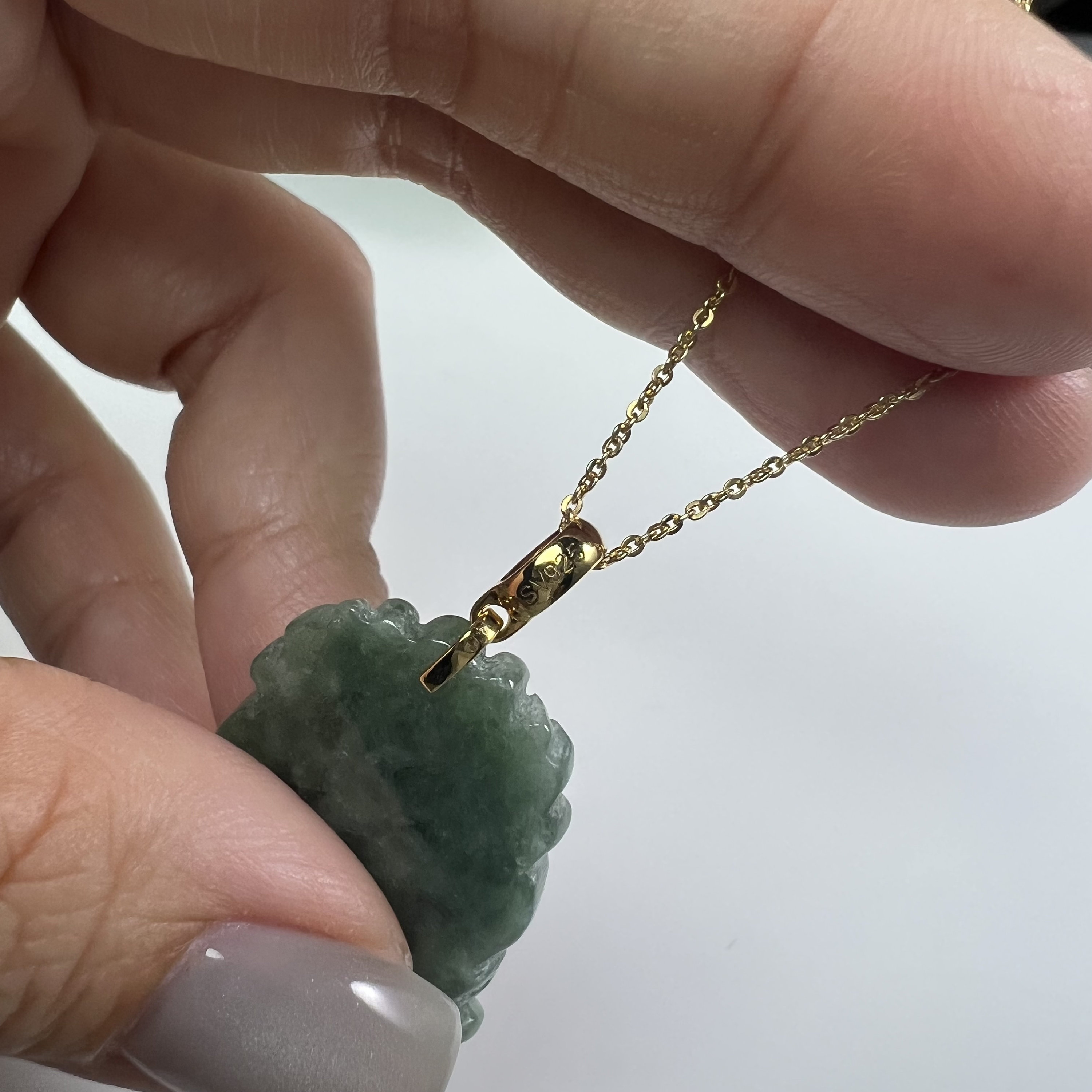 Jade Rat Pendant Necklace, Year of the Rat Mice Mouse, Chinese Zodiac ...