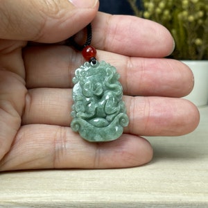 Real Green Jade Rat Necklace, Personalized Engraved Named Pendant ...
