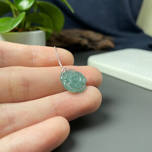 Authentic Icy Green Jade Rose Earrings, Handcrafted Flower Blossom ...