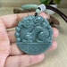 Green Jade Dragon Necklace, Jade Year of the Dragon Pendant Statue ...