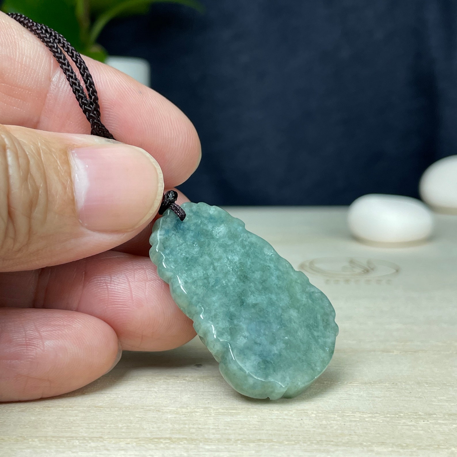 Real Green Jade Tiger Necklace, Chinese Zodiac Year of Tiger Charm ...