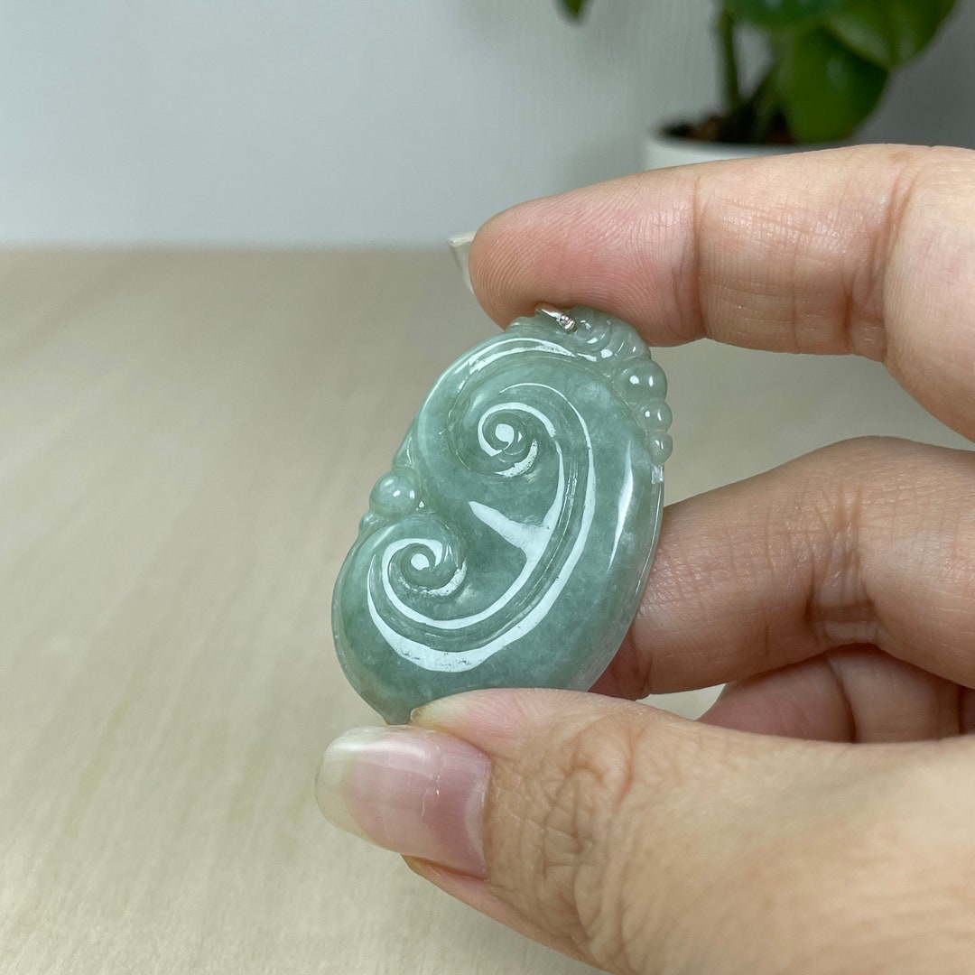 Real Jade Necklace, Chinese Tradition Lucky Symbol, Ruyi Ryuyi Yuyi ...