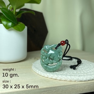 Year of the Rabbit 2023, Real Jade Bunny Chinese Zodiac Rabbit Pendant ...