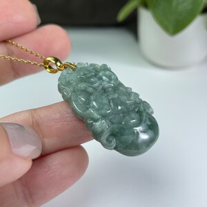 Jade Rabbit Pendant Necklace, Year of the Rabbit Hare Bunny, Chinese ...