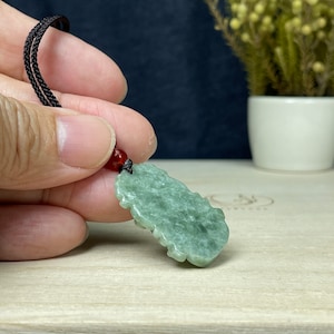 Real Green Jade Rat Necklace, Personalized Engraved Named Pendant ...