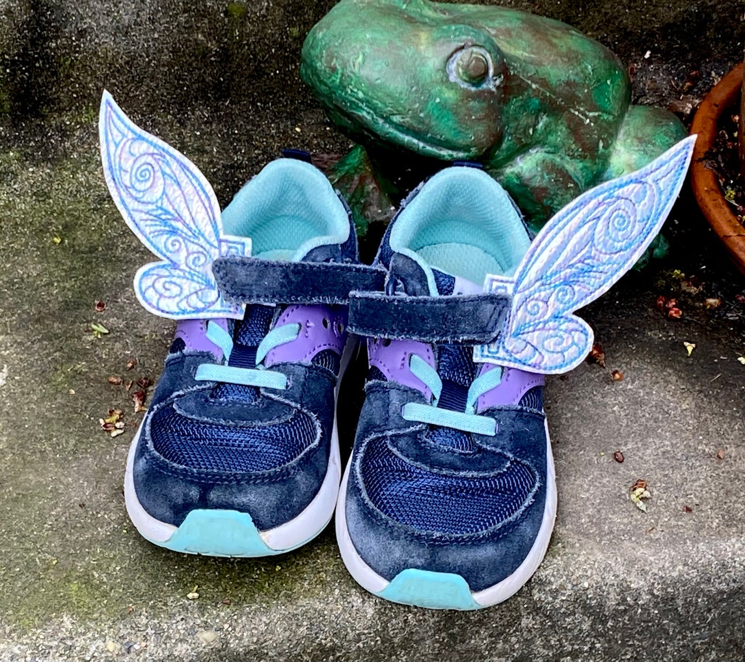 Iridescent Fairy Wings for Velcro Shoes, Boots Shoe Wings Skate Wings ...
