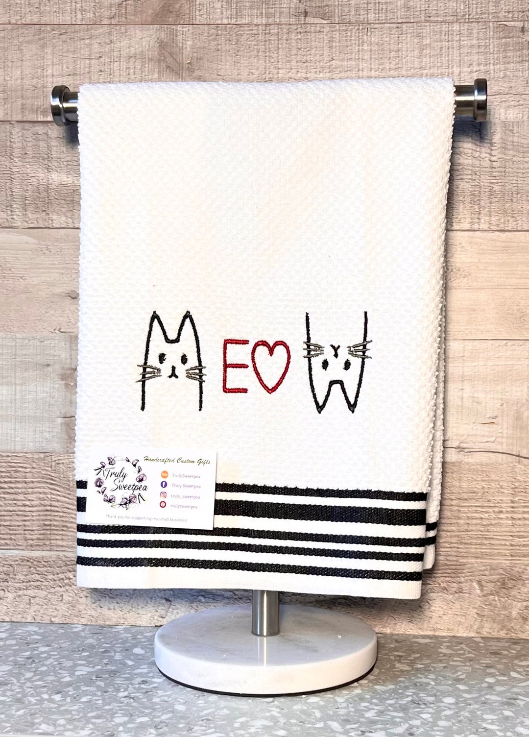 Add Some Feline Fun to Your Kitchen With Our Cute Meow Kitchen Towel ...