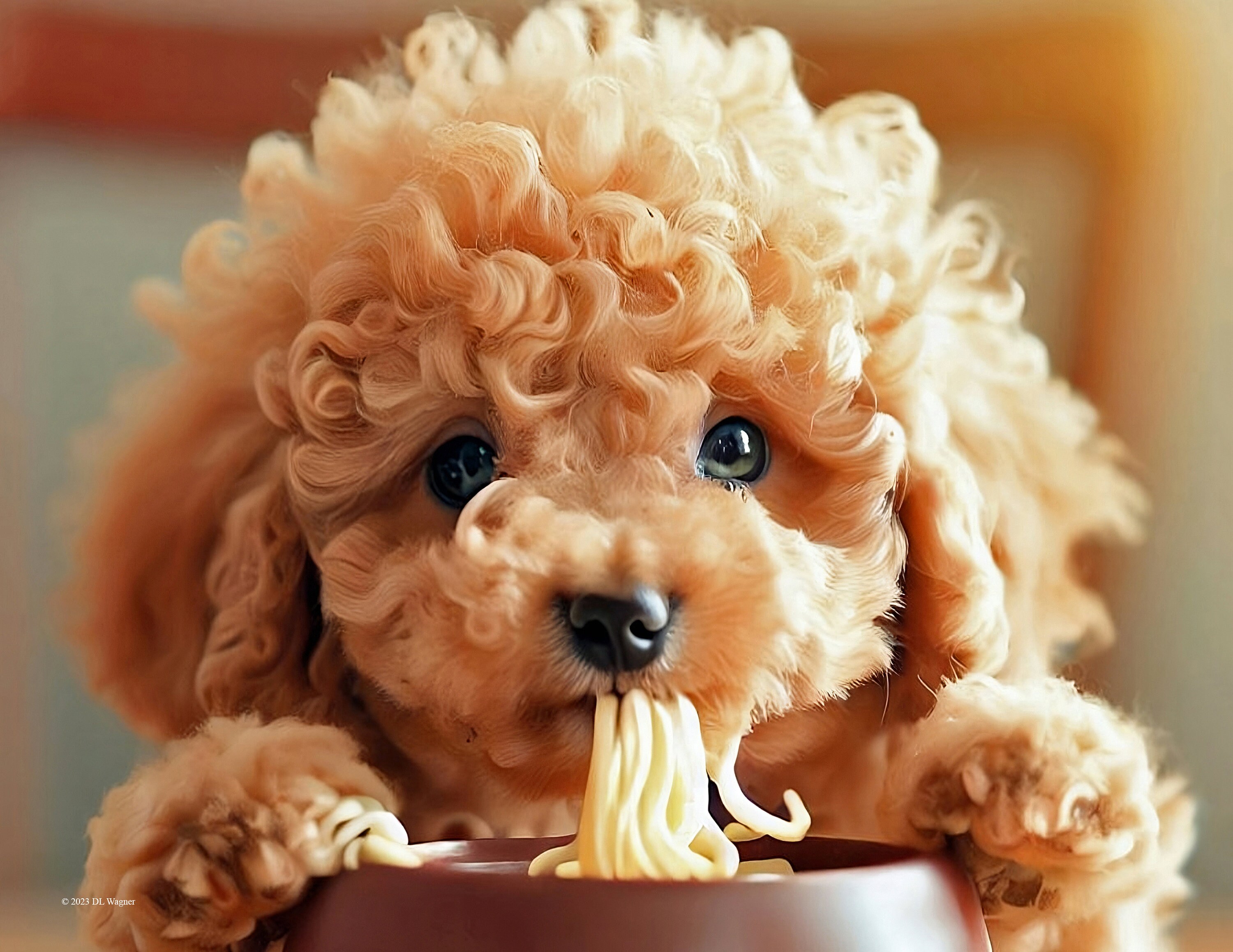 POODLES & NOODLES Printable 16-month Calendarseptember 1, 2023, Through ...