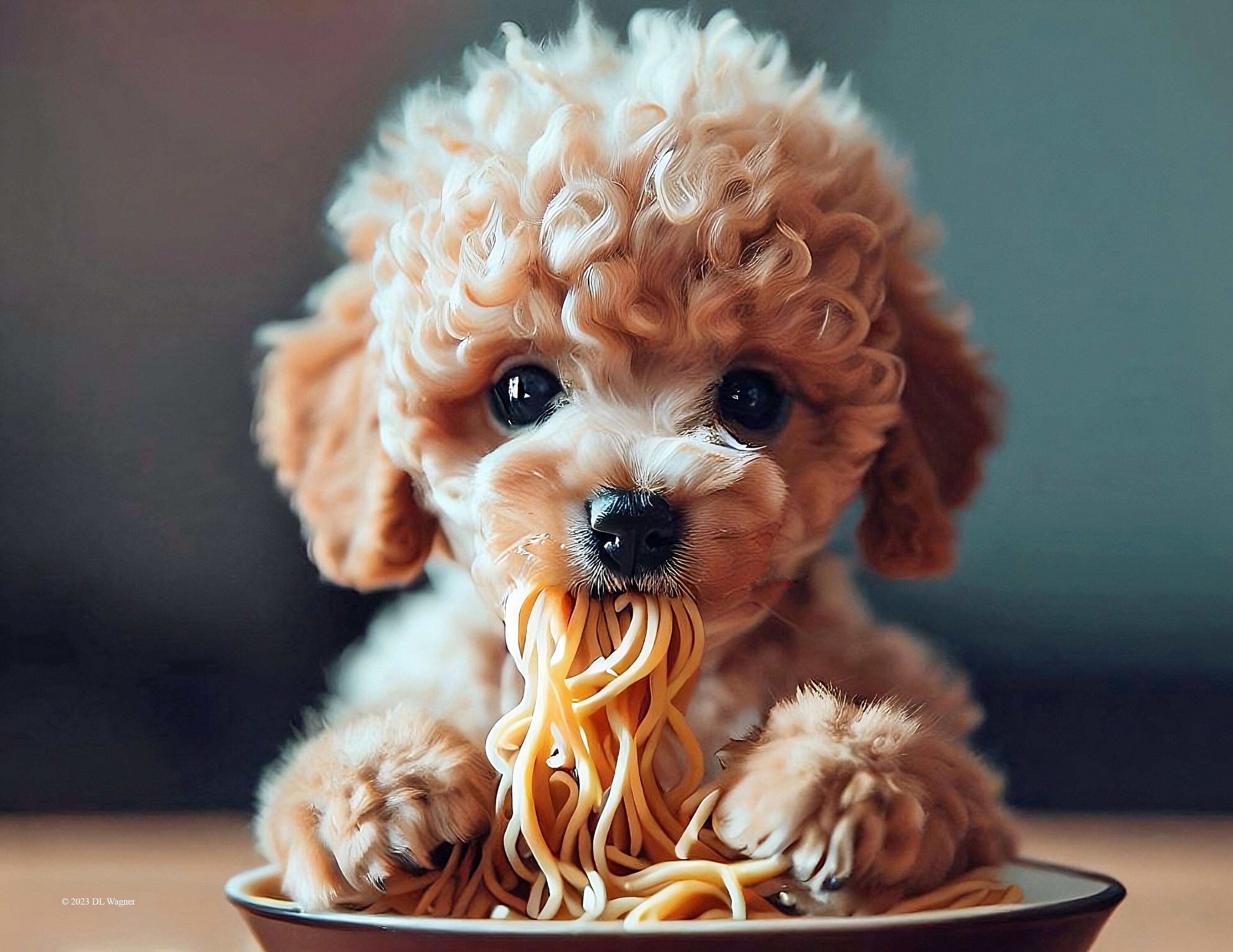 POODLES & NOODLES Printable 16-month Calendarseptember 1, 2023, Through ...