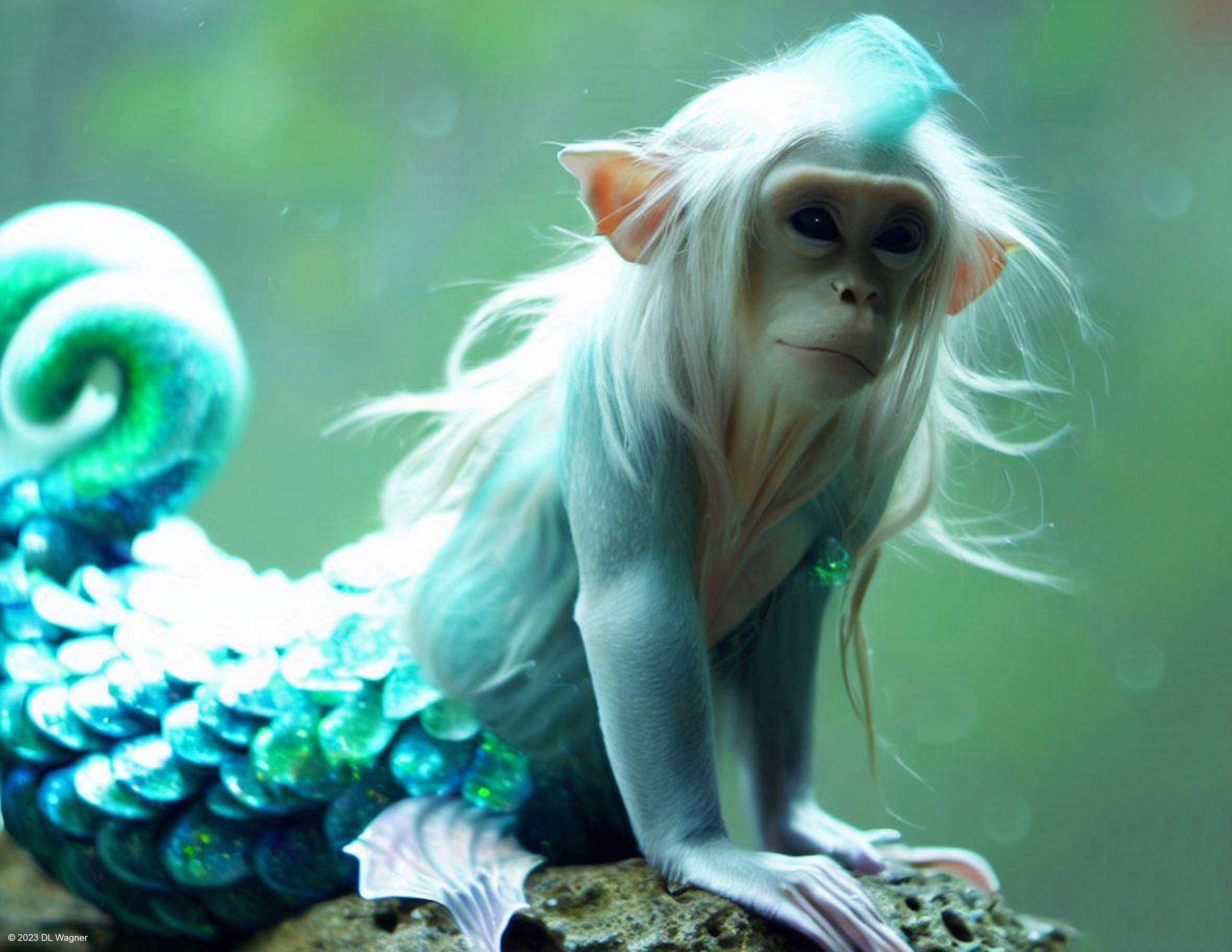 MONKEY MERMAIDS Printable 16-month Calendarseptember 1, 2023, Through ...