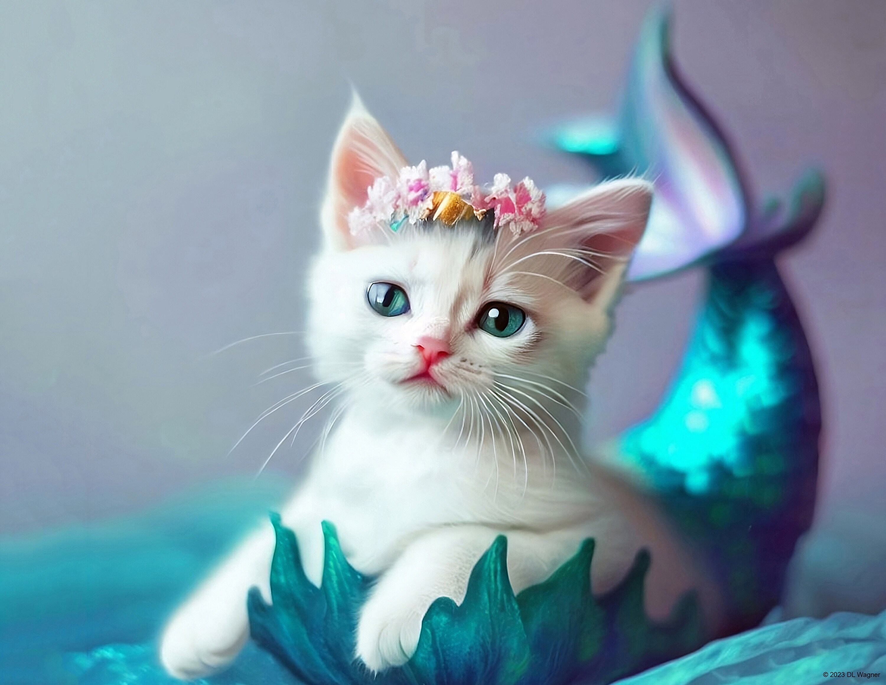 KITTEN MERMAIDS Printable 16-month Calendarseptember 1 - Etsy