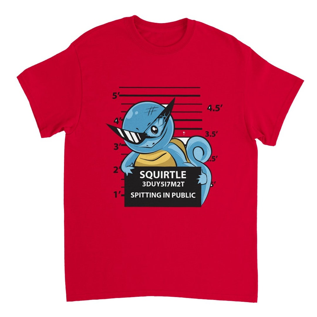 Pokemon Squirtle spitting in Public Heavyweight - Etsy