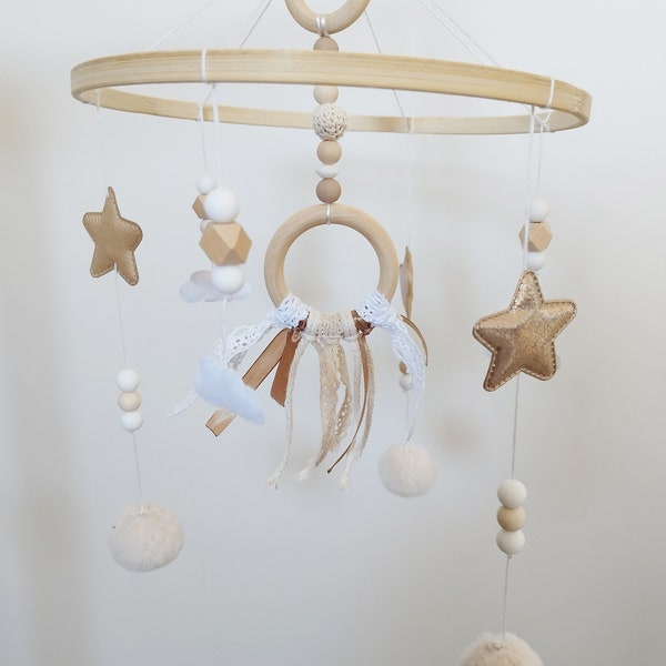 Wood Baby Mobile - Etsy